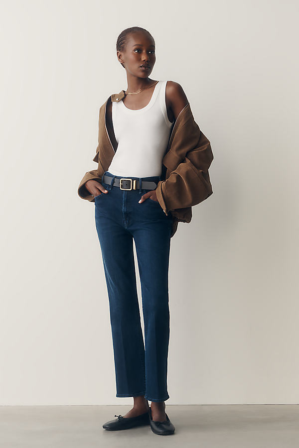 MOTHER MOTHER Hustler High Rise Crop Flare Jeans